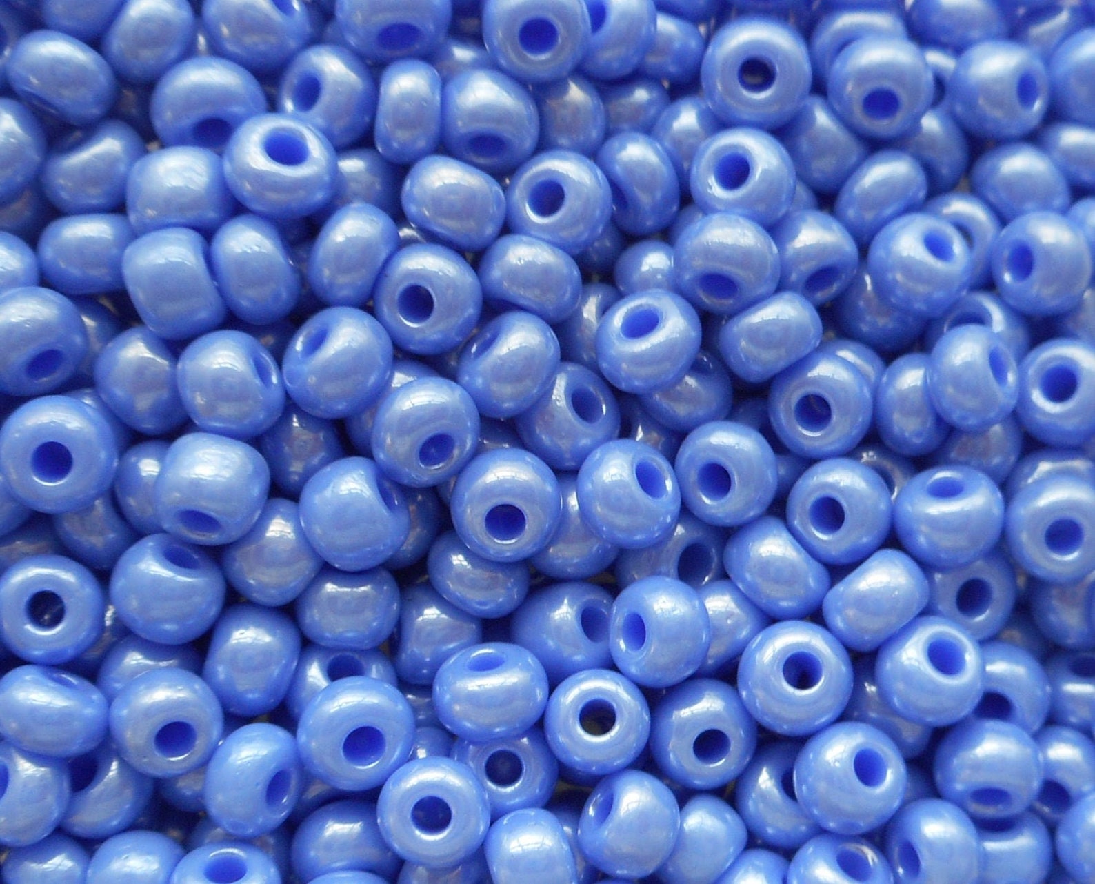 24 Grams Opaque French Blue Luster Czech 6/0 Large Glass Seed - Etsy