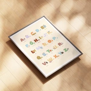 Alphabet A-Z Poster | Digital Download | Colorful Nursery Wall Art ...