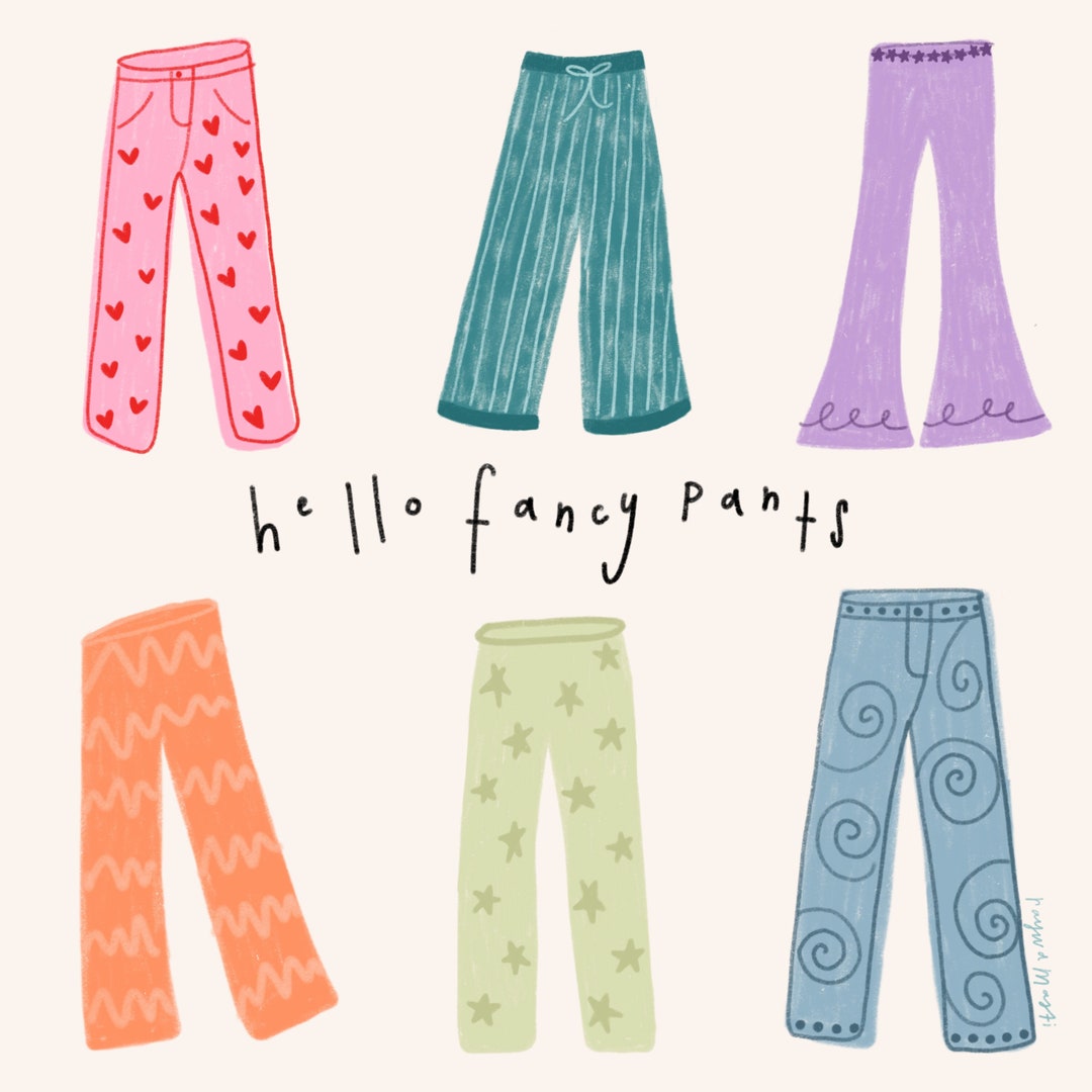 Fancy Pants Print I 8" X 8" - Etsy