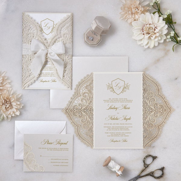 Laser Cut Invitation Sleeves - Etsy
