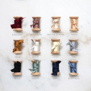 Wedding Program With Gold Silk Ribbon - Ivory Folding Program With Gold ...