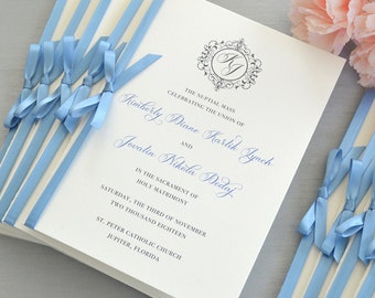 Wedding Program Ribbon | Etsy