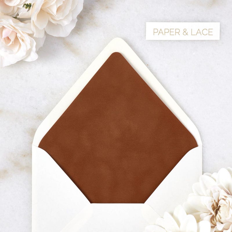 Velvet Brown Envelope - Etsy