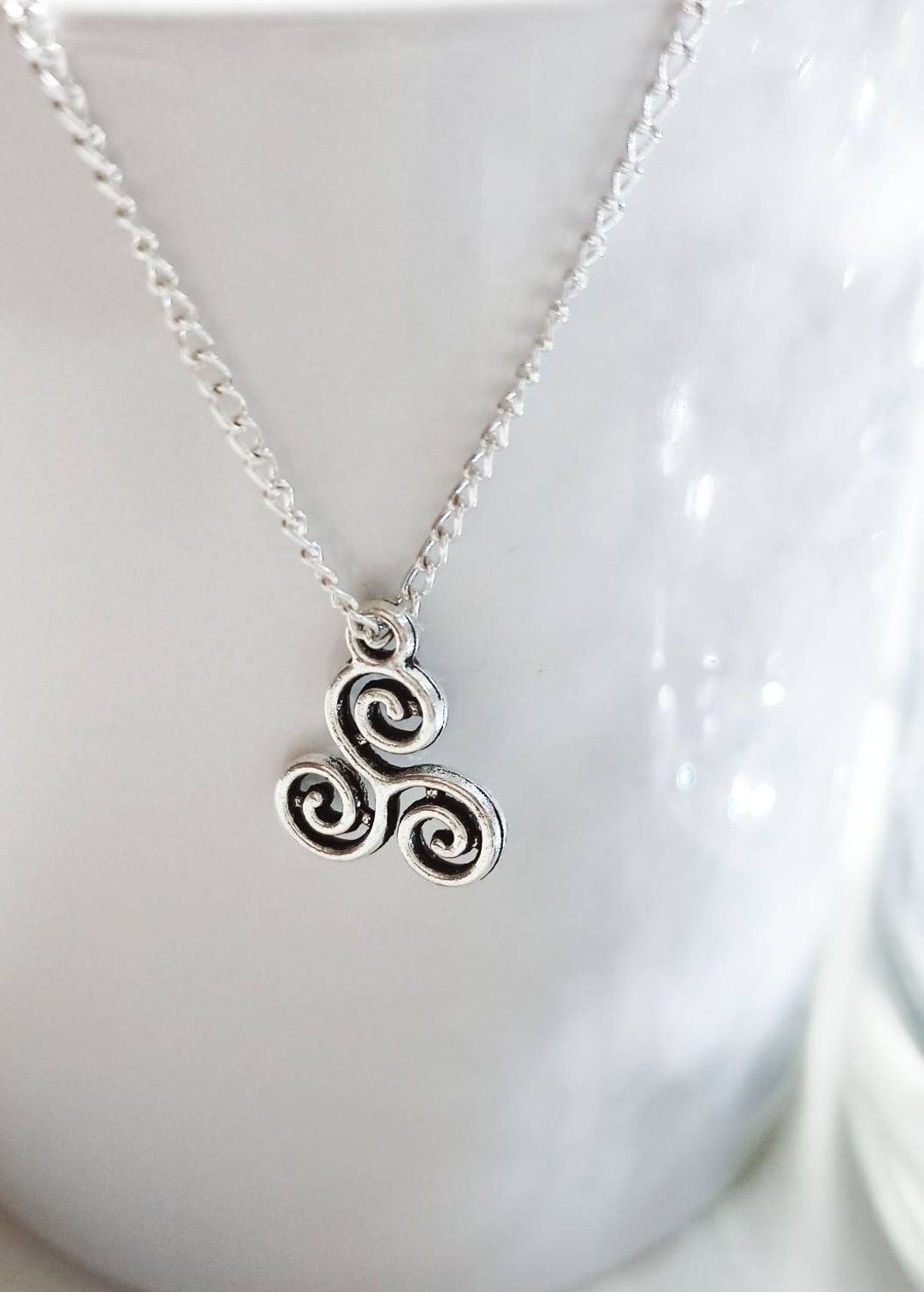 Alpha Beta Omega Necklace, the Sun the Moon the Truth Necklace, Celtic ...