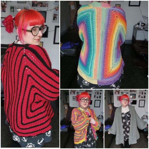 Hexagon Cardigan Pattern Crochet - Etsy