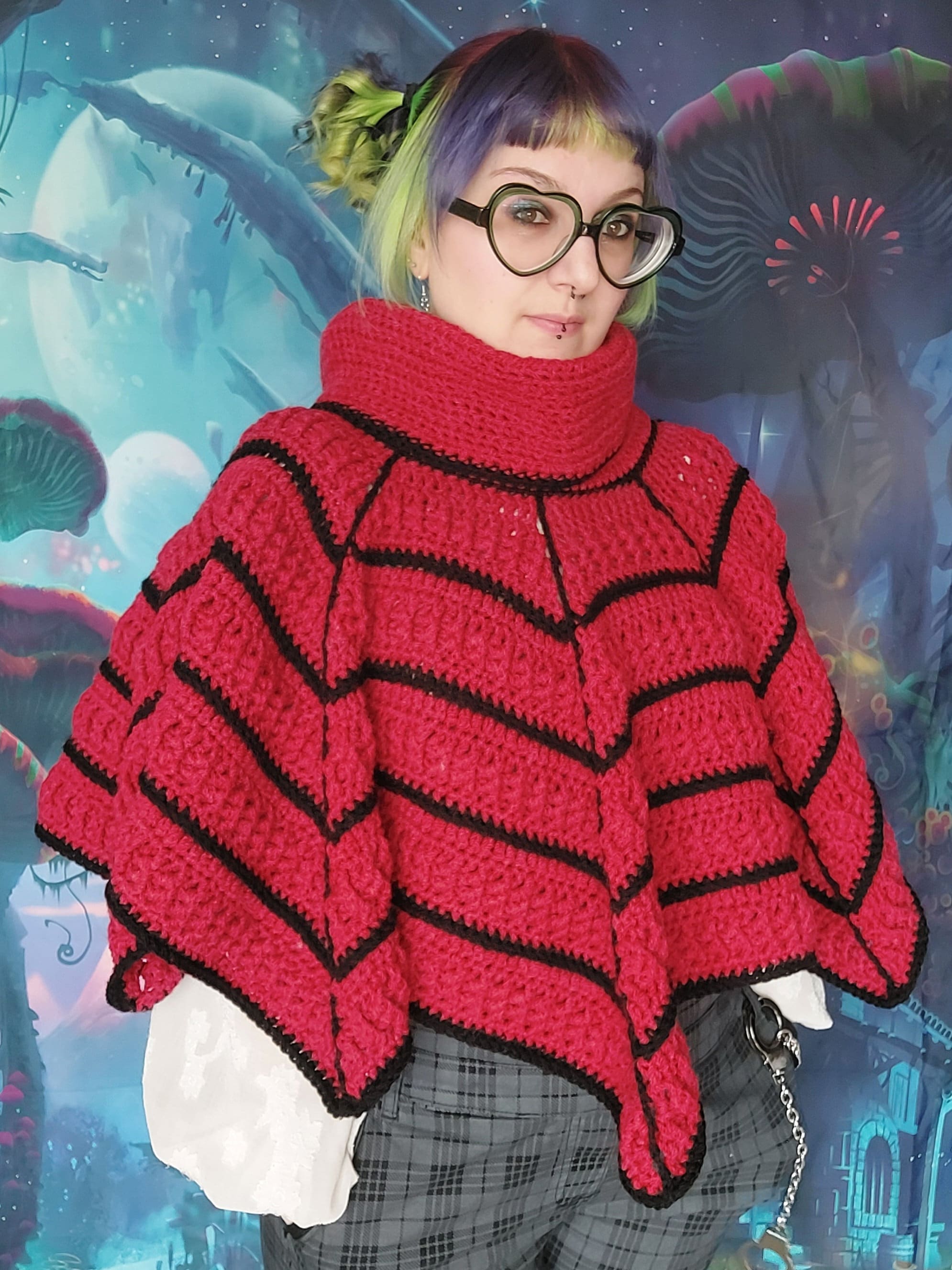 Strange and Unusual Poncho Crochet Pattern- Digital PDF Download Only ...