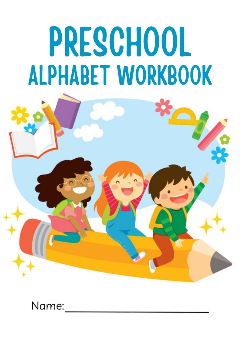 Preschool Alphabet Workbook - Digital Download | Tracing, Writing, Dab ...
