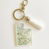 Disney World Map Keychain FREE SHIPPING, Disneyworld Keychain, Disney ...