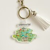 Disney World Map Keychain FREE SHIPPING, Disneyworld Keychain, Disney ...