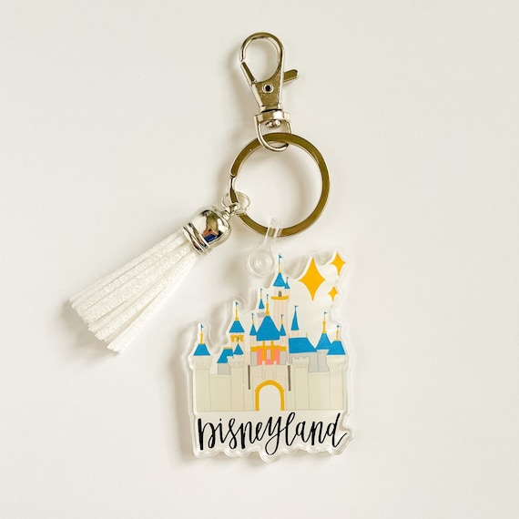 Disneyland Castle Keychain FREE SHIPPING Disney Keychain - Etsy