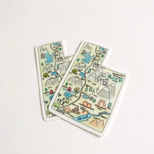 Utah Map Sticker +free Shipping- Utah Illustration, Utah Watercolor ...