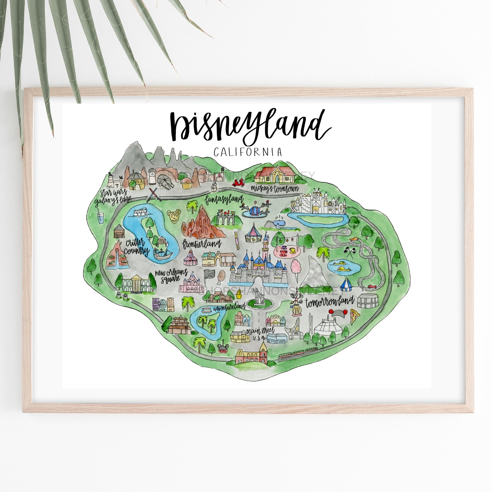 Current Disneyland Map