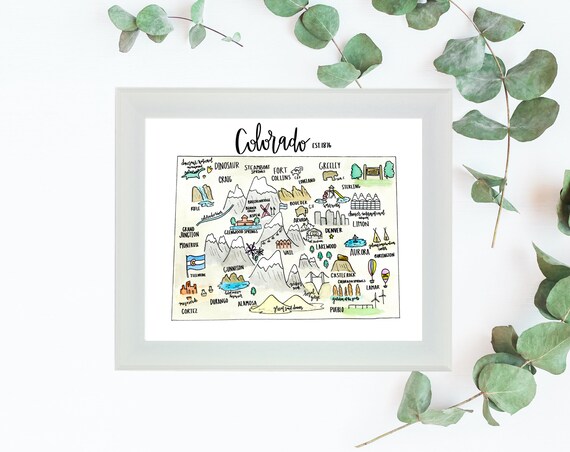 Watercolor Art & Collectibles Painting Digital Download Colorado ...