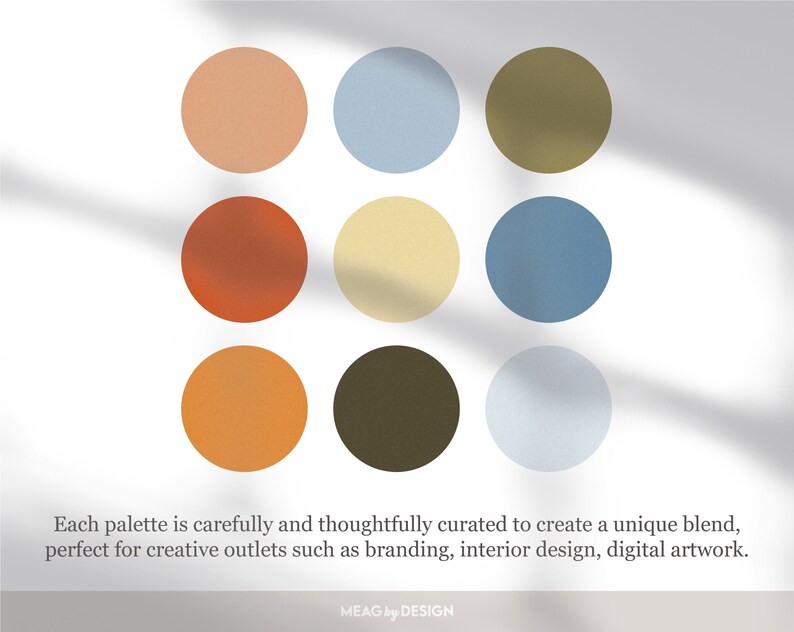 Winslow Color Palette; Vibrant Sunset and Earth Shades Procreate Color ...