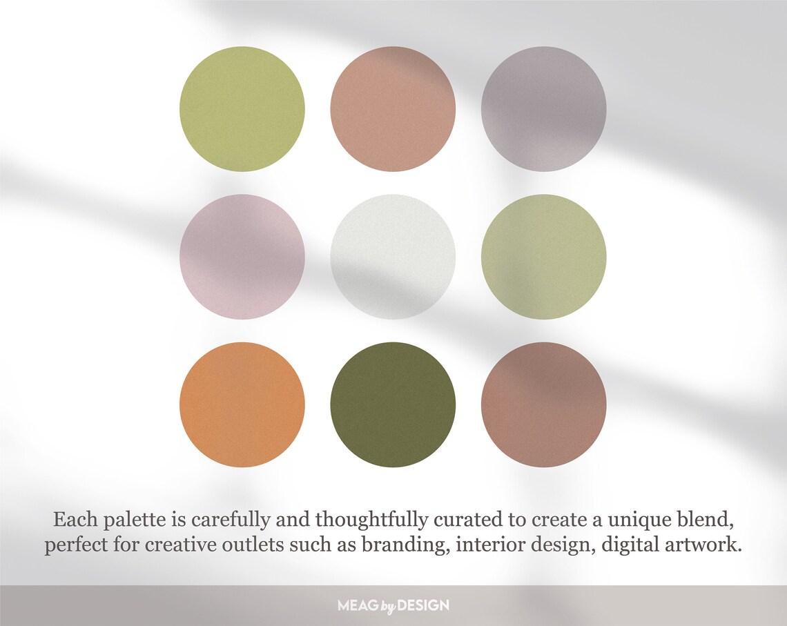 Franklin Color Palette Nature and Earth Tones Procreate Color - Etsy