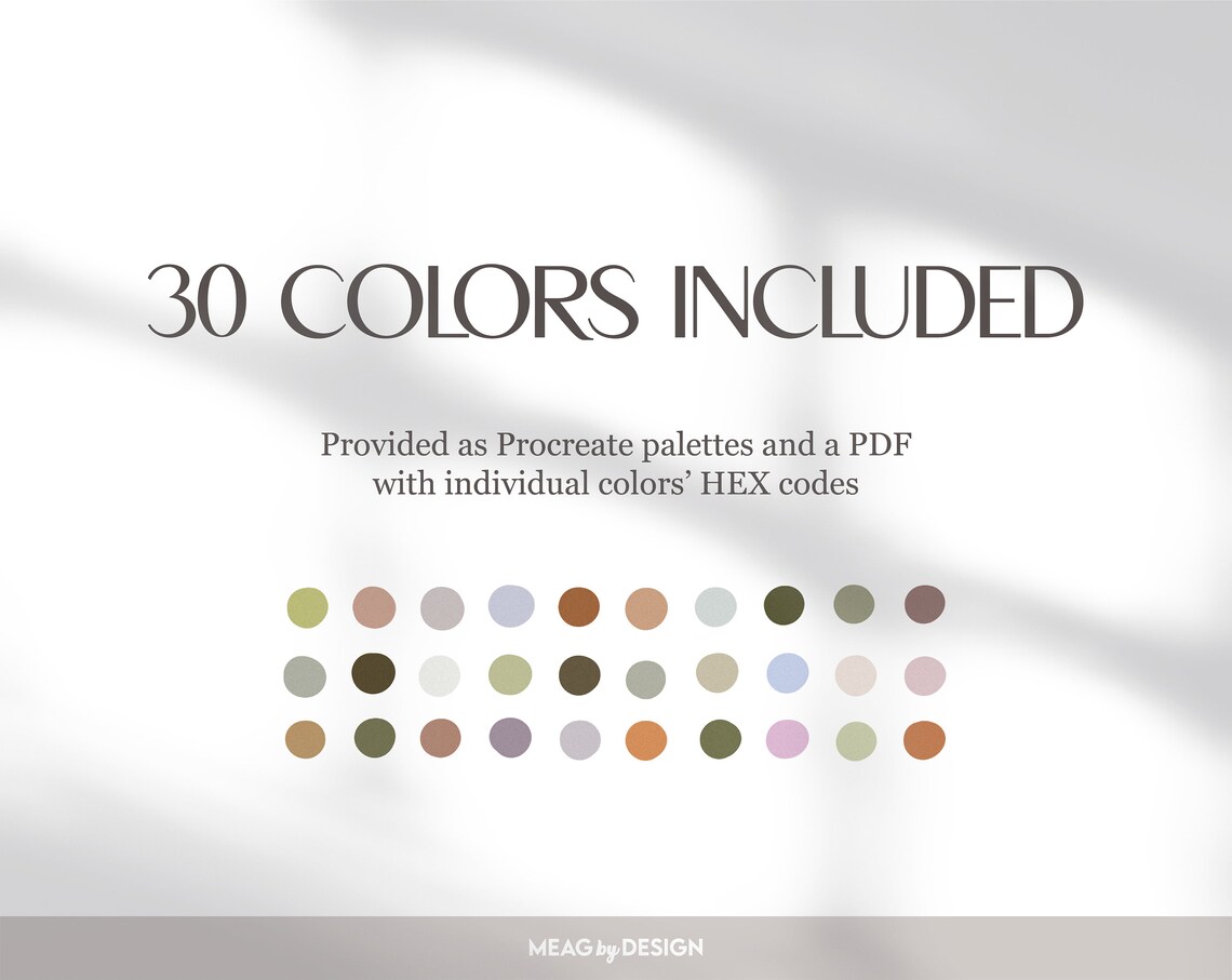 Franklin Color Palette Nature and Earth Tones Procreate Color - Etsy