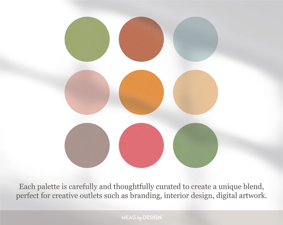 Austin Color Palette Vibrant Pink Green Teal Blue - Etsy