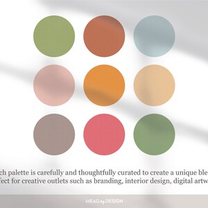 Austin Color Palette; Vibrant, Pink, Green, Teal Blue Procreate Color ...