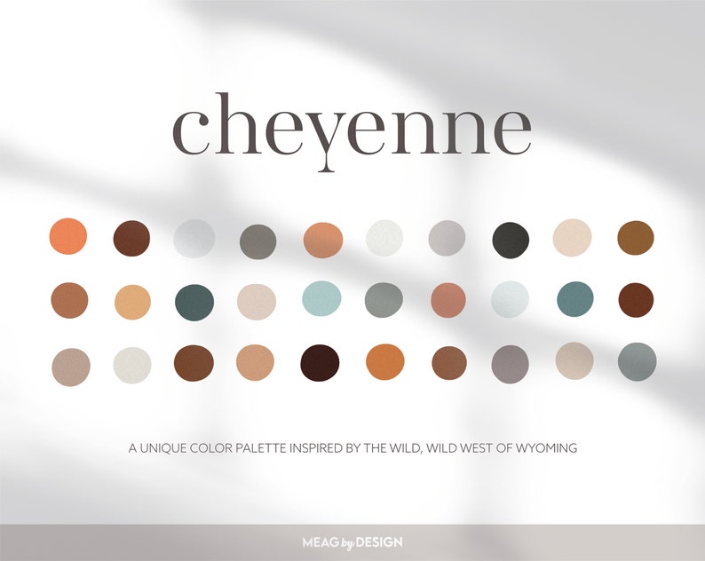 Cheyenne Procreate Color Palette, Earth Tones (digital Download) - Etsy