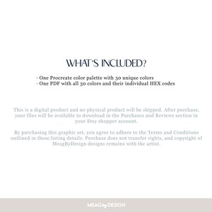 Austin Color Palette; Vibrant, Pink, Green, Teal Blue Procreate Color ...