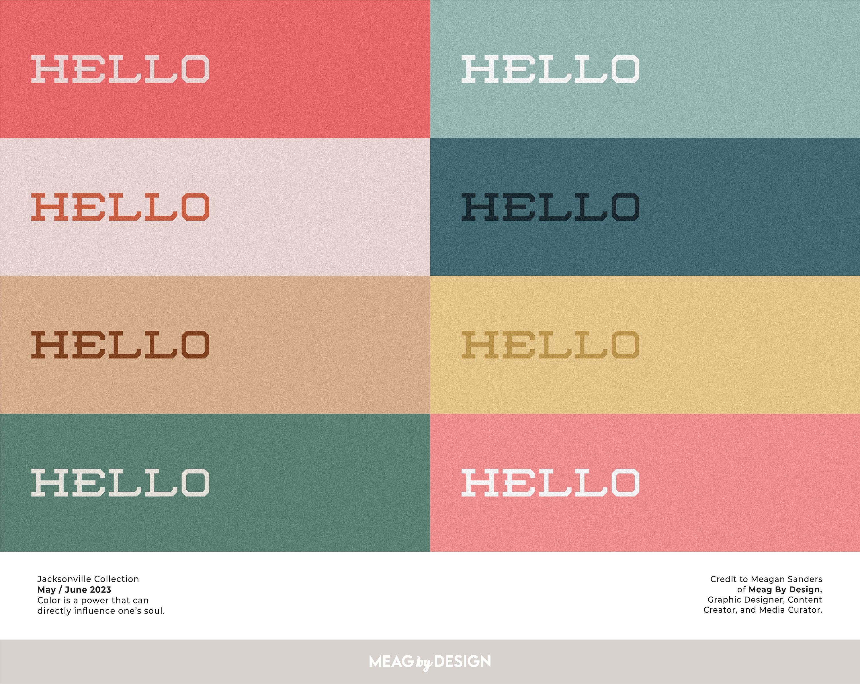 Jacksonville Color Palette, Coastal Procreate Swatches (digital ...