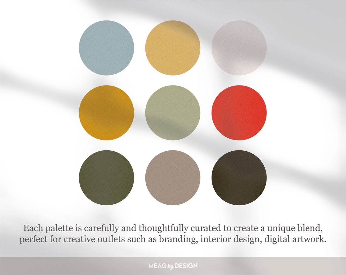 Savannah Color Palette; Nature and Earth Tones Procreate Color Palette ...