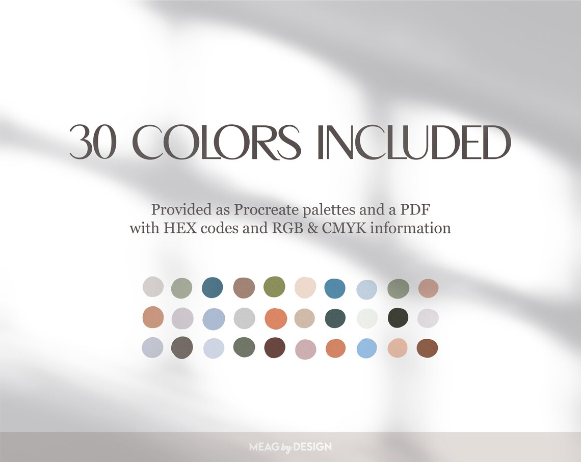 Adelaide Nature Tones Procreate Color Palette (digital Download) - Etsy