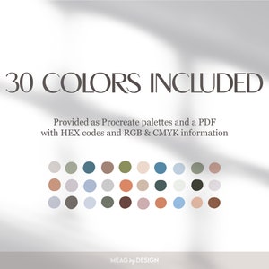 Adelaide Nature Tones Procreate Color Palette (digital Download) - Etsy