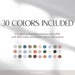 Adelaide Nature Tones Procreate Color Palette (digital Download) - Etsy
