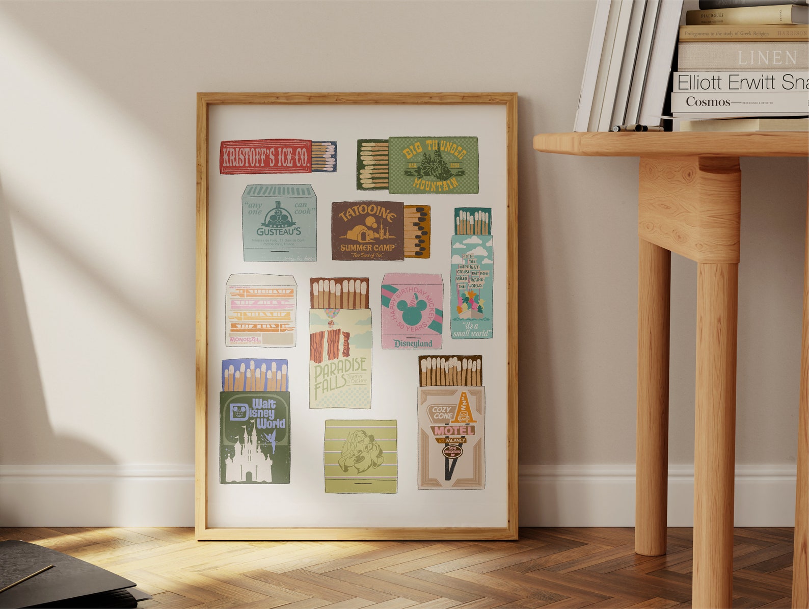 WALT DISNEY Matchbook Style 8x10 or 16x20 High-quality Art Print - Etsy