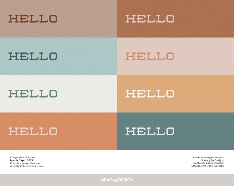 Cheyenne Color Palette; Nature and Earth Tones; Southwest, West ...