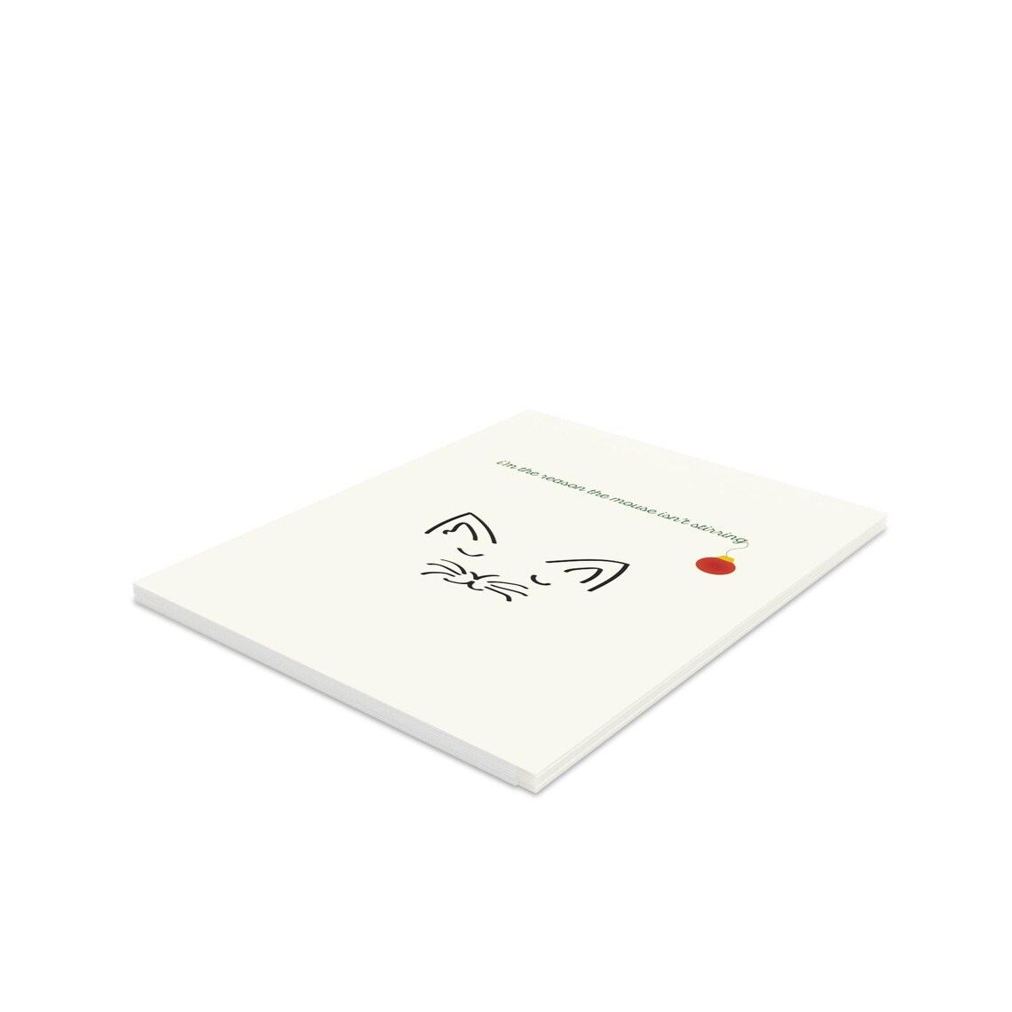 Mouse Stirring Christmas Card 8, 16, and 24 Pcs - Etsy