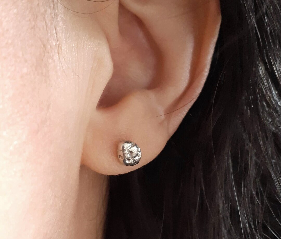 Ladybug Stud Earrings in Fine Silver and Sterling Silver, Mother Day's ...