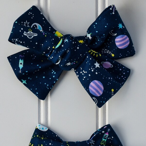 Space Hair Bow - Etsy