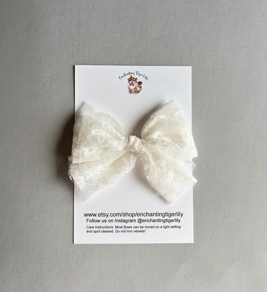 Lace Hair Bow, Ivory Lace Bow, Baby Hair Bows, Pigtail Bows, Spring ...
