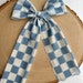 Checkered Hair Bow, Trendy Hair Bows, Women's Hair Bows, Summer Bows ...