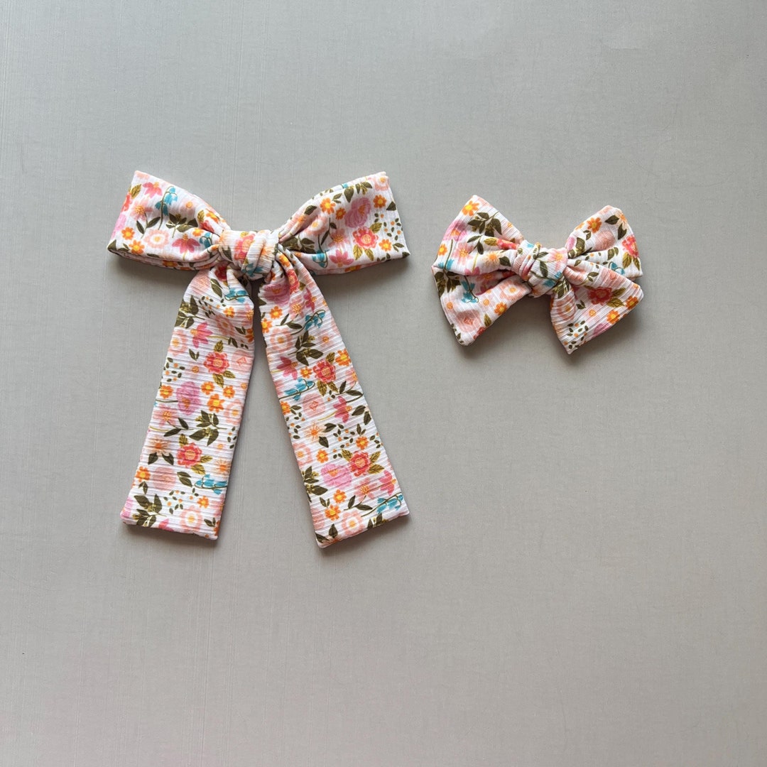 Wildflower Hair Bow, Mommy and Me Bows, Print Hair Bow, Cowgirl Bows ...