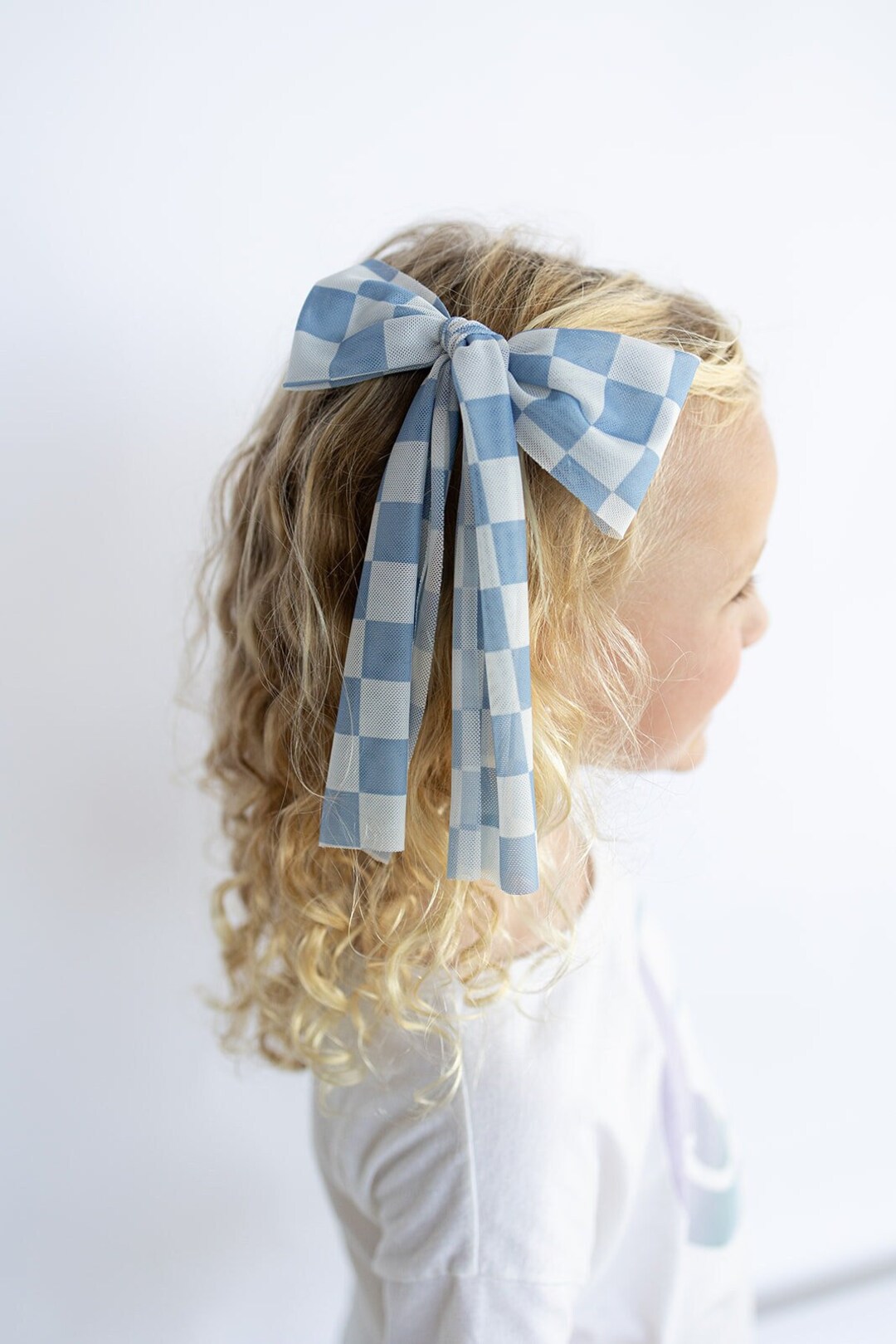 Checkered Hair Bow, Trendy Hair Bows, Women's Hair Bows, Summer Bows ...