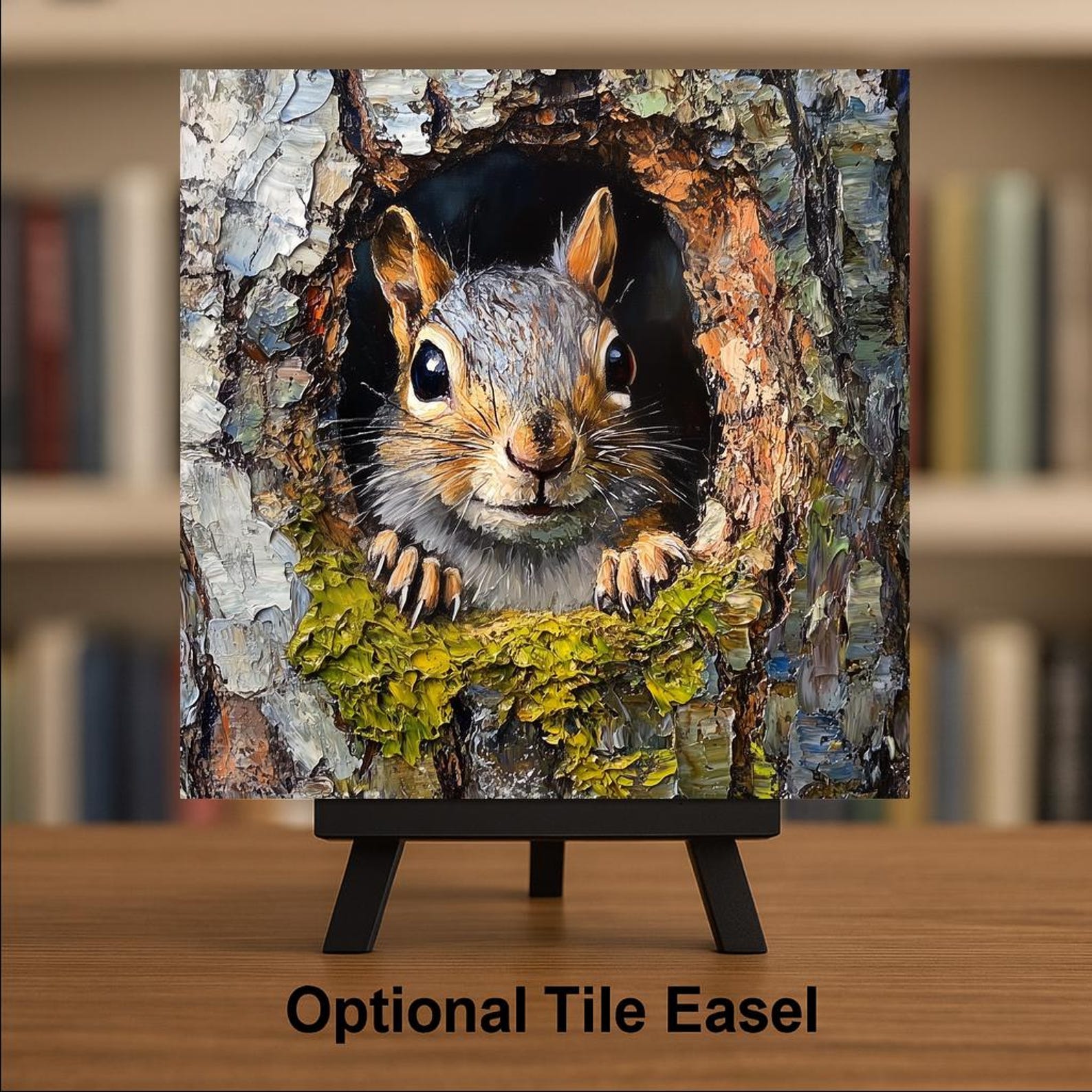 Realistic Ceramic Squirrel Tile Art: Woodland Wall Decor - Etsy