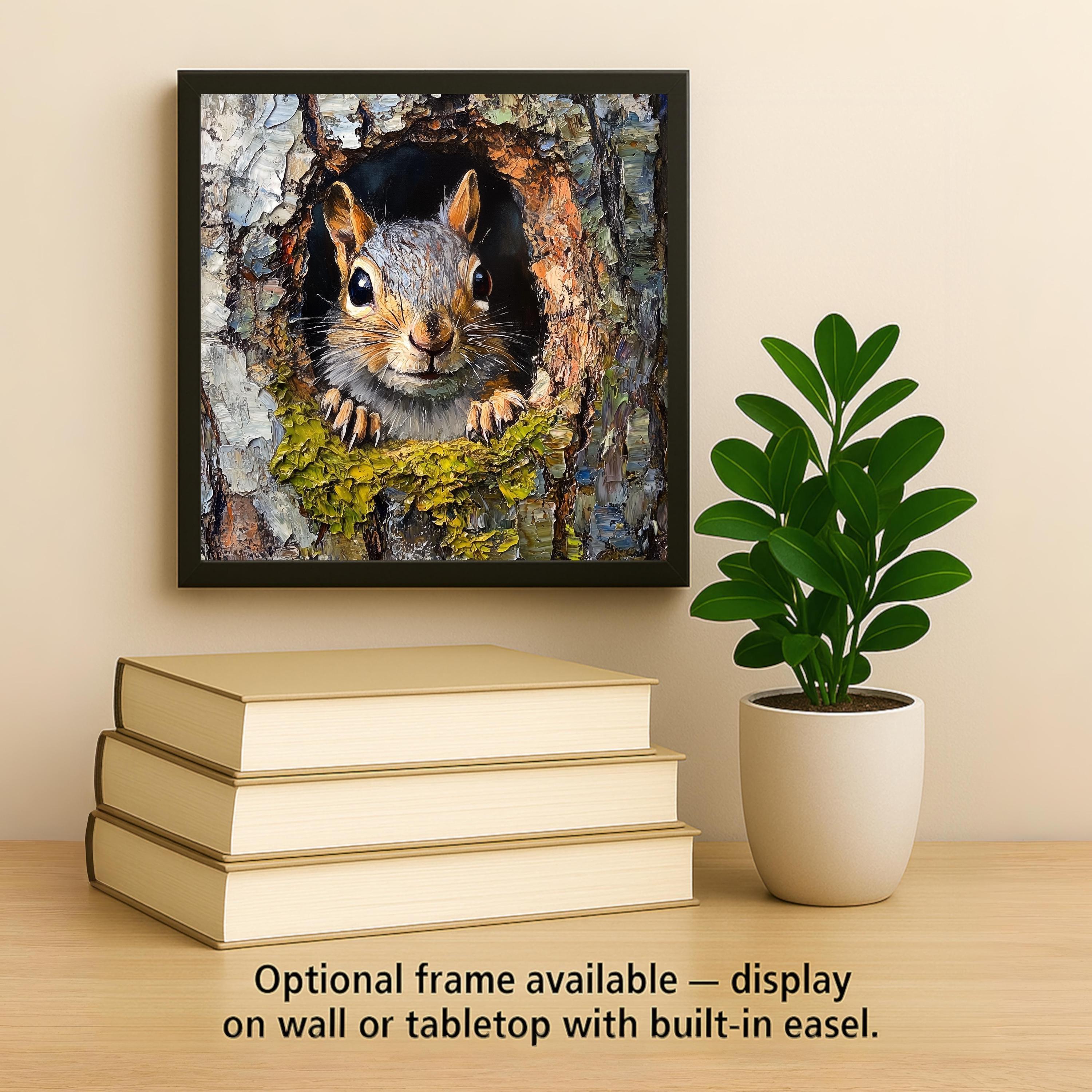 Realistic Ceramic Squirrel Tile Art: Woodland Wall Decor - Etsy
