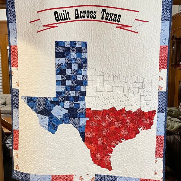 Texas Flag Quilt - Etsy