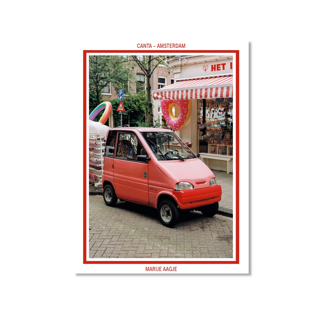 Card Amsterdam Car | Canta | 15x20cm - Etsy