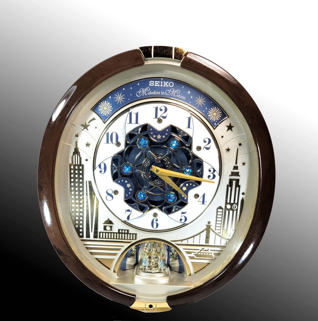Rare Seiko Melody in Motion Wall Clock 30 Melodies QXM382BRJ - Etsy