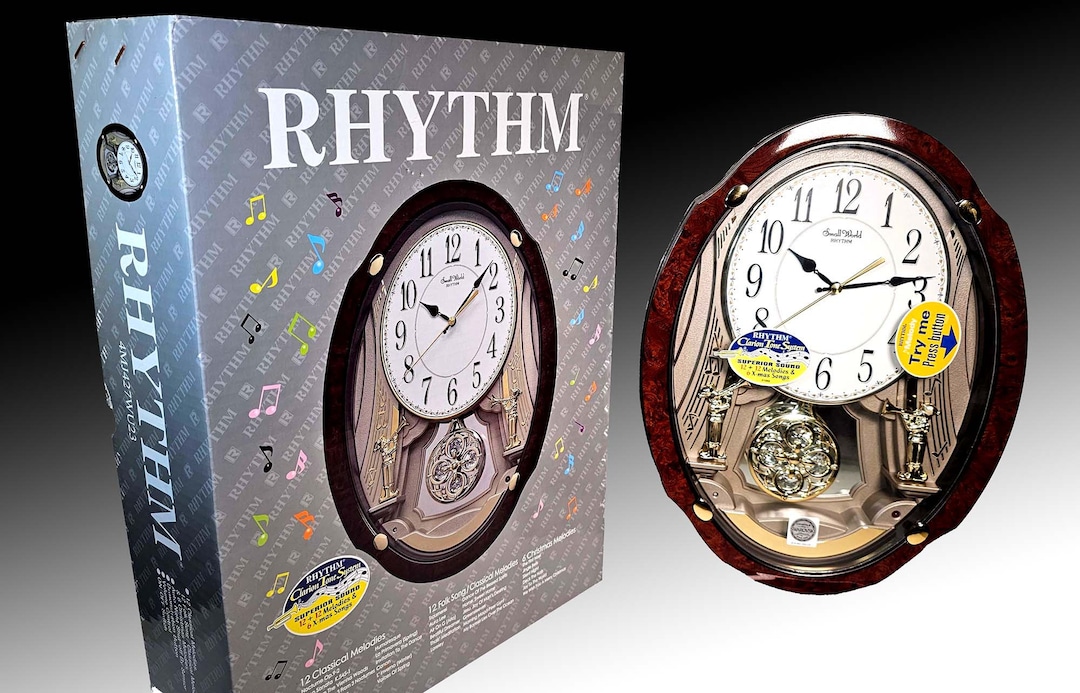 Vintage Rhythm Clock Musical Motion Clock 4MJ427 - 30 Melodies! - Etsy