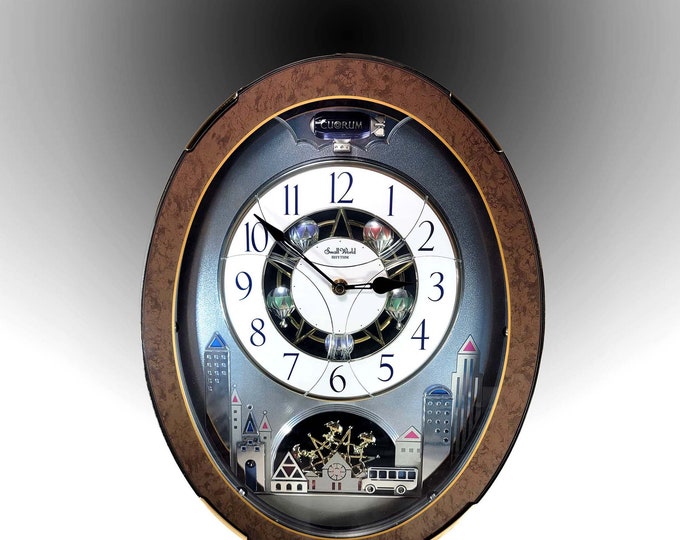 Rhythm Tri-cracker Supra Magic Motion Clock 4MH789 - Etsy