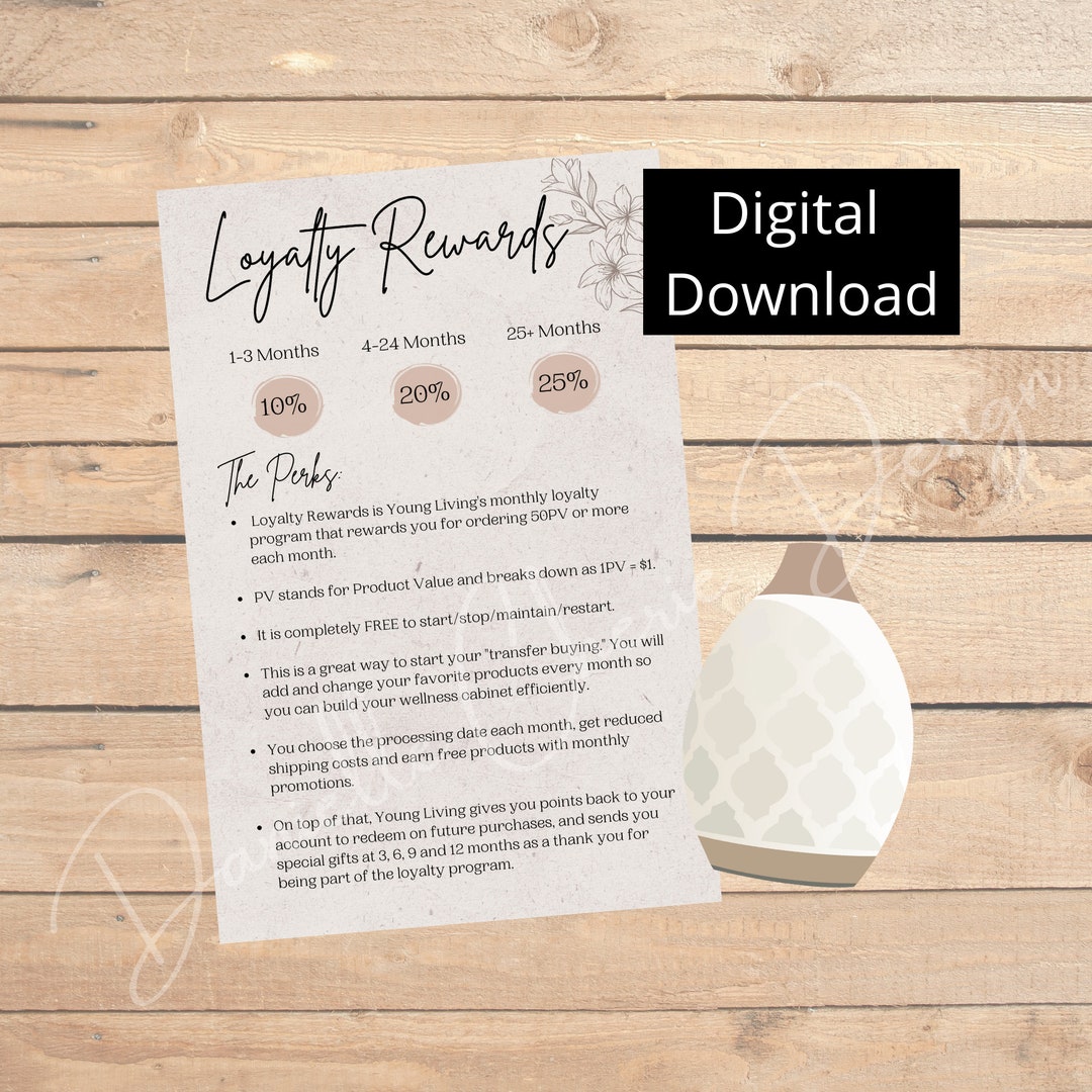 Young Living | Loyalty Rewards Card | Loyalty Rewards Card | Loyalty ...