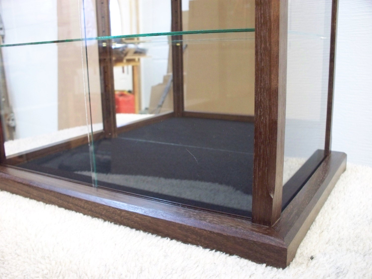 Wood and Glass Display Case For, Models, Crystal Figurines other Exotic ...