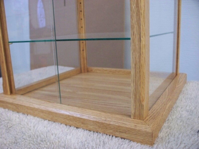 Wood And Glass Doll Display Case Red Oak Mahogany Cherry Maple Oak Or Pine Options