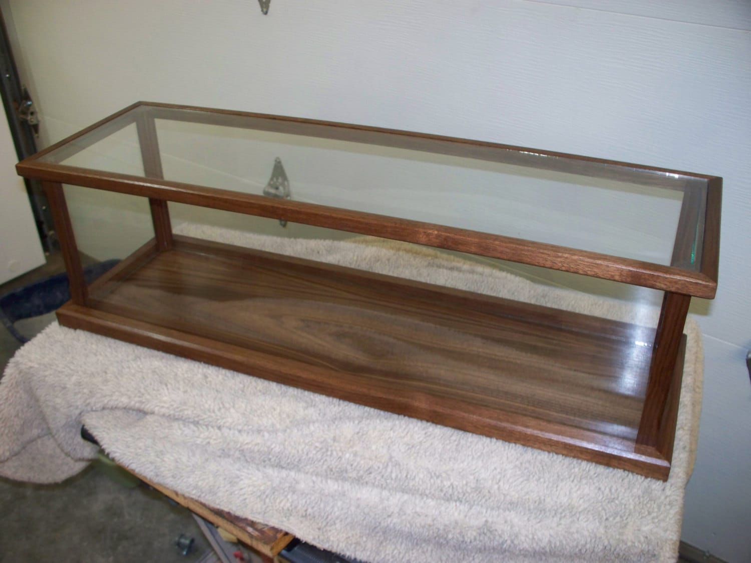 Wood and Glass Display Case for Model Ships, Swords, Rifles - American ...