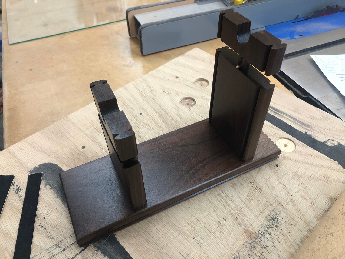 Adjustable Pistol Stand for S&W Revolvers Bolivian Rosewood Other Woods ...